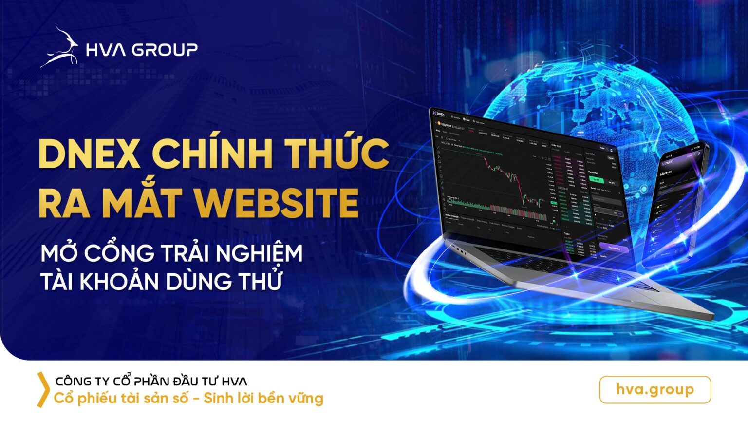 DNEX chính thức ra mắt website: mở cổng trải nghiệm tài khoản dùng thử